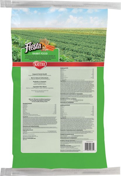 KAYTEE Fiesta Gourmet Variety Diet Rabbit Food, 20-lb bag - Chewy.com