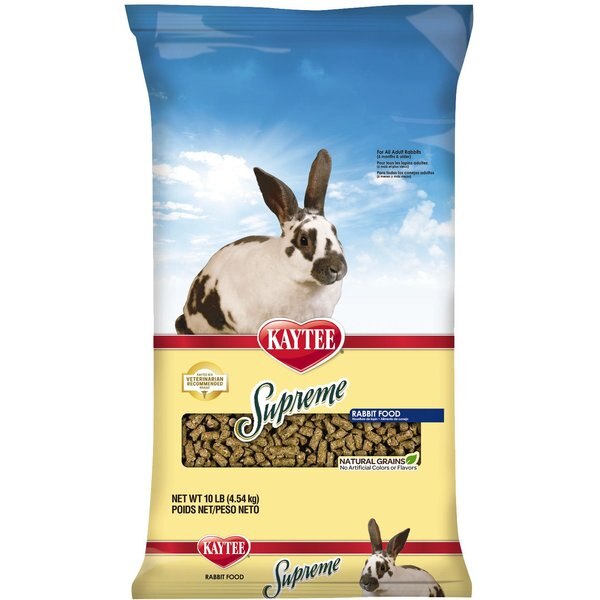 KAYTEE Supreme Fortified Daily Diet Rabbit Food, 10-lb bag - Chewy.com