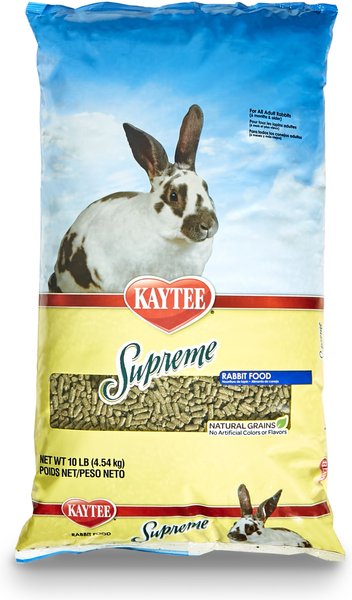 KAYTEE Supreme Fortified Daily Diet Rabbit Food, 10-lb bag - Chewy.com