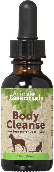 ANIMAL ESSENTIALS Body Cleanse Liver Support Dog & Cat Supplement, 1-fl ...