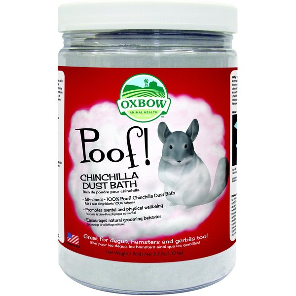 OXBOW Poof! Chinchilla Dust Bath, Blue Cloud, 2.5-lb jar - Chewy.com