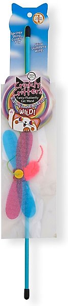 NECOICHI Crinkly Critters Fancy Flutterfly Cat Wand Toy - Chewy.com
