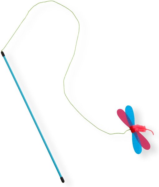 NECOICHI Crinkly Critters Fancy Flutterfly Cat Wand Toy - Chewy.com