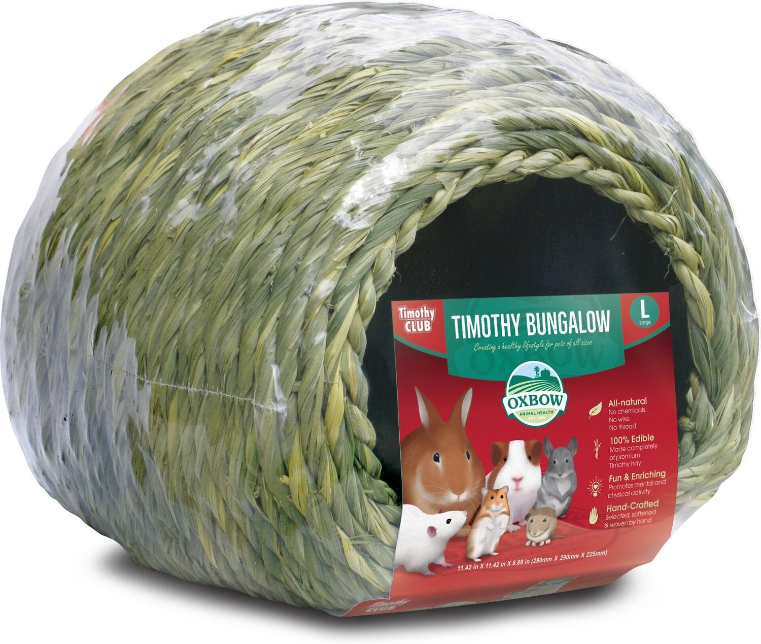 OXBOW Timothy Club Bungalow Small Animal Hideout, Large - Chewy.com