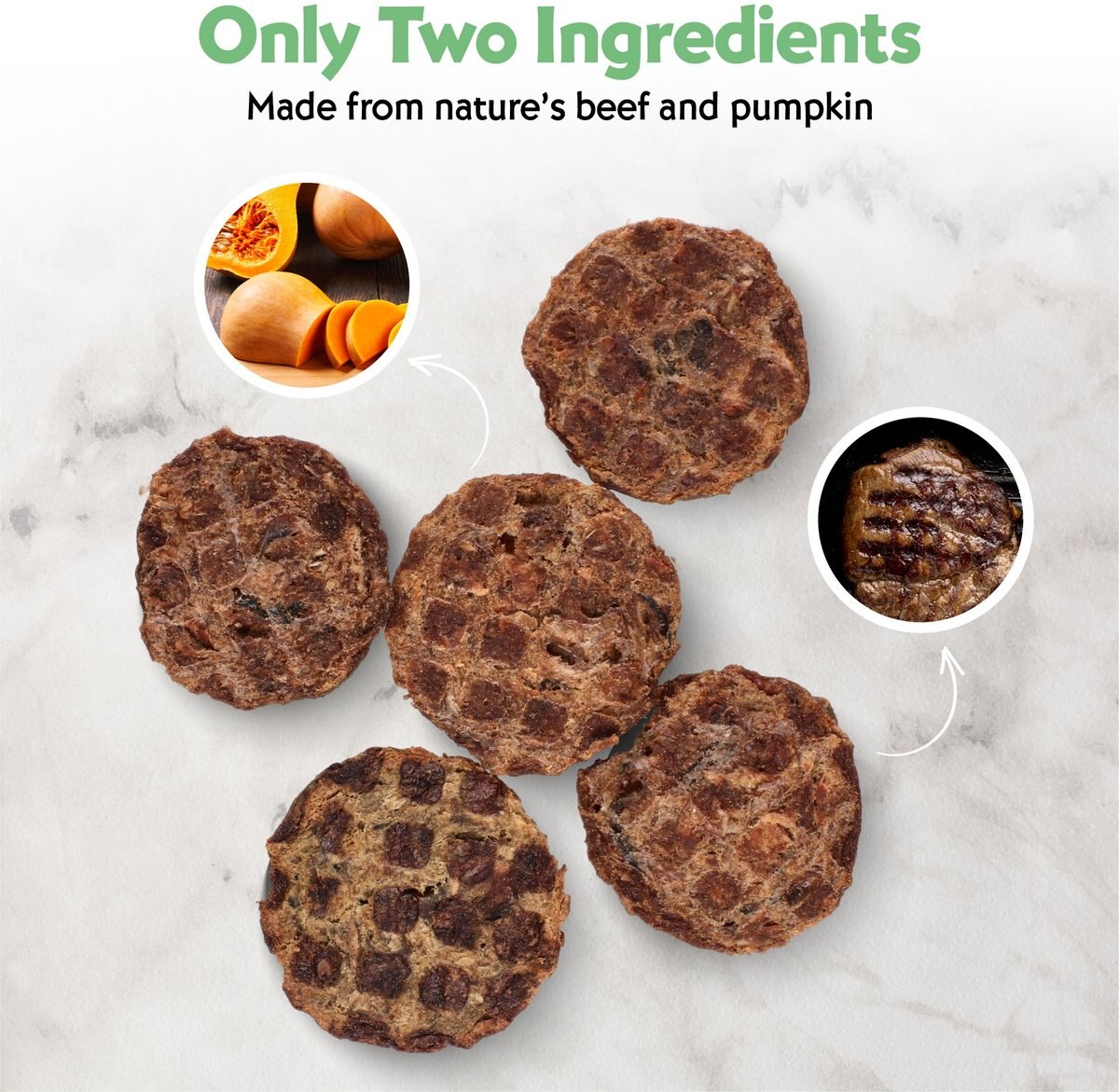 VITAFUR Barkin Burger Beef & Pumpkin Dog Treat, 4-oz bag - Chewy.com