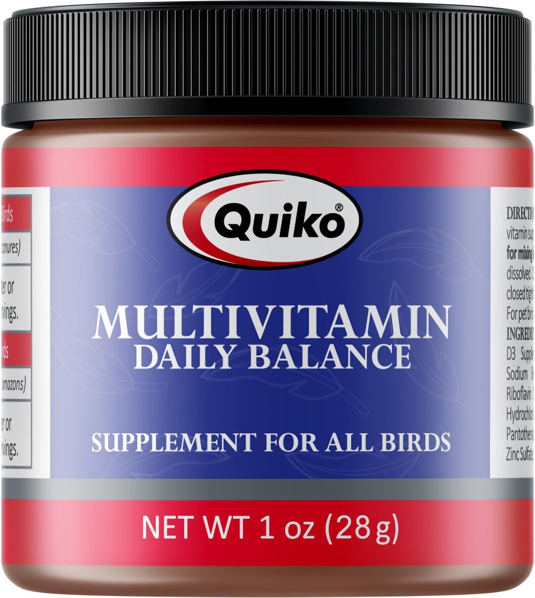 QUIKO Multivitamin Daily Balance Supplement for Birds, 1-oz bottle ...