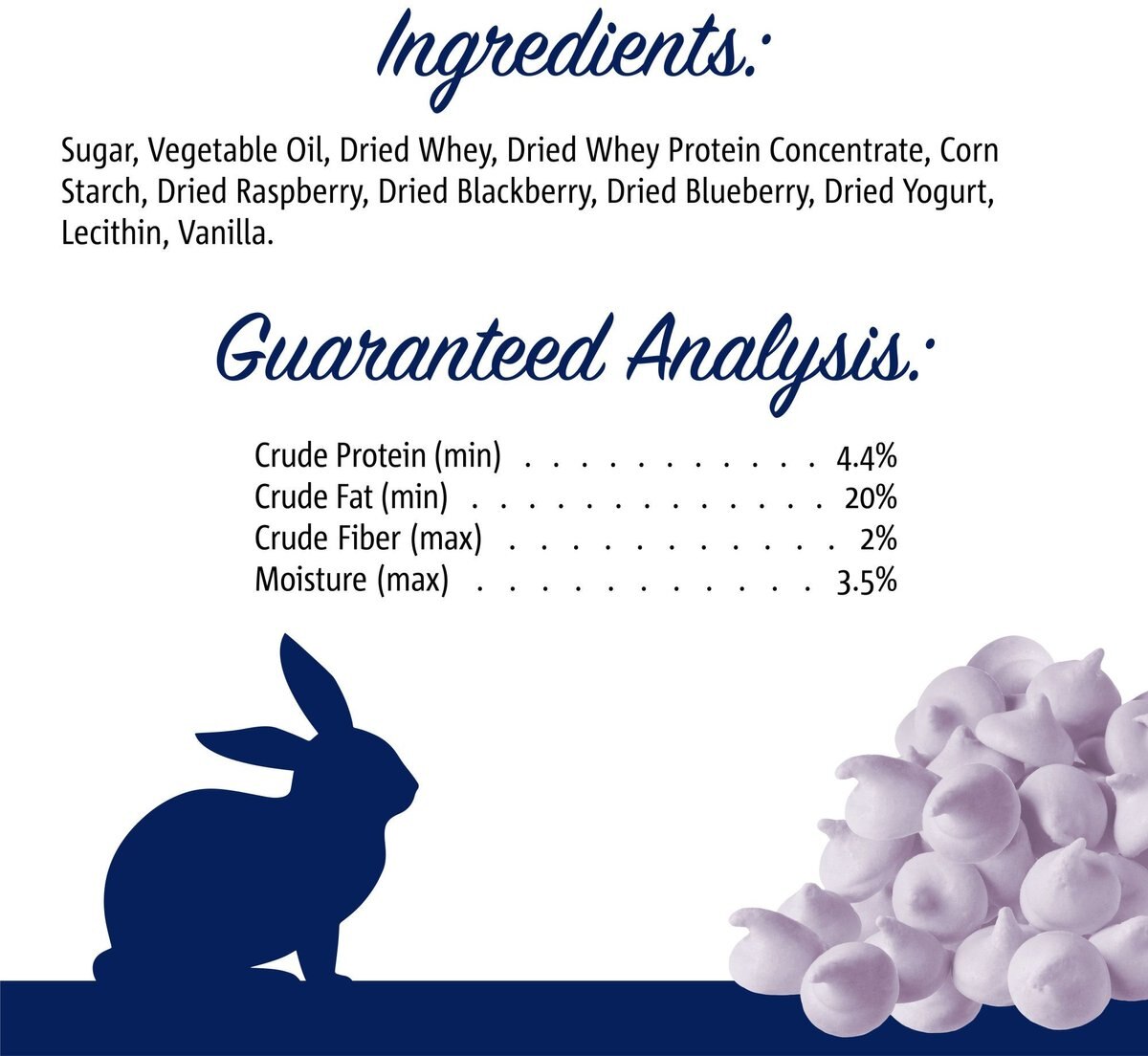 VITAKRAFT Drops Wild Berry Yogurt Rabbit Treats, 5.3-oz bag - Chewy.com