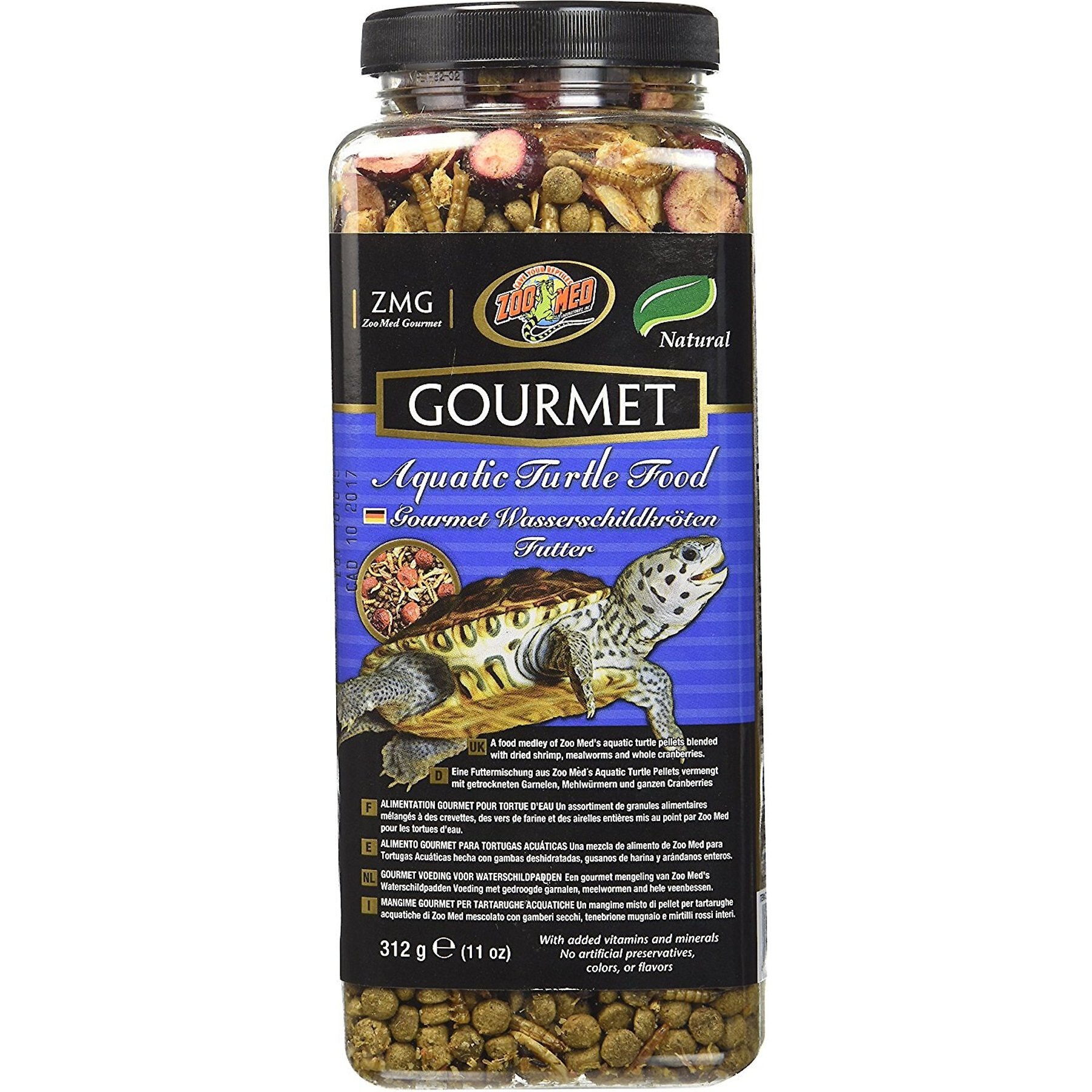ZOO MED Gourmet Aquatic Turtle Food, 11-oz jar - Chewy.com