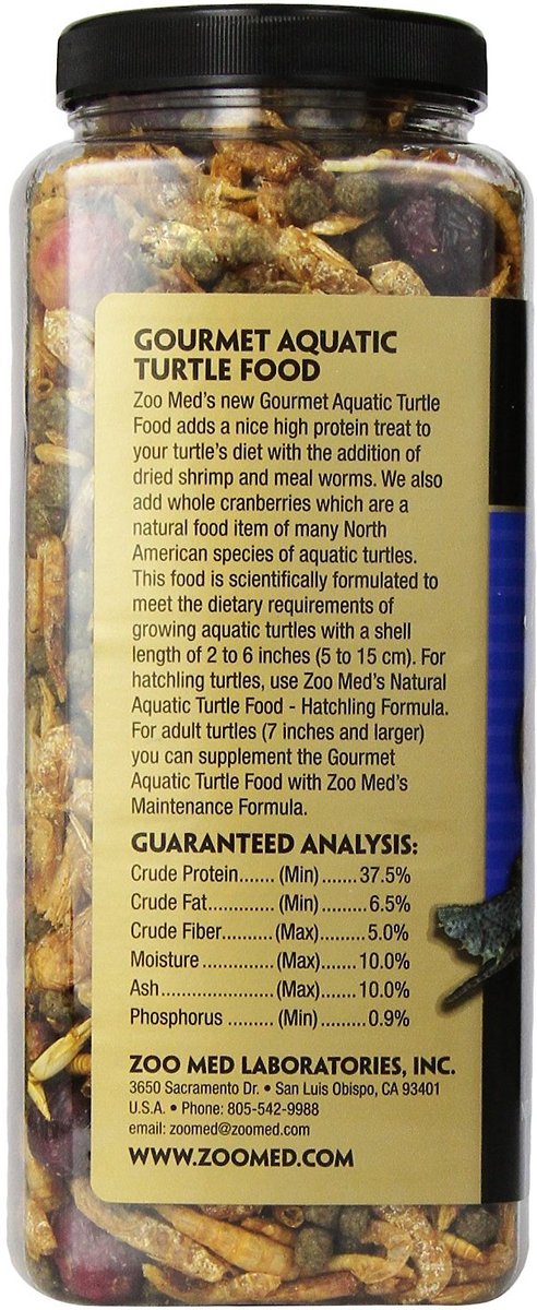 ZOO MED Gourmet Aquatic Turtle Food, 11-oz jar - Chewy.com