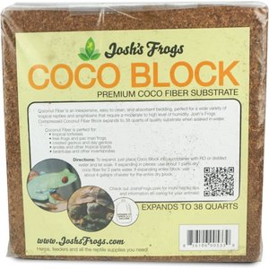 JOSH'S FROGS Coco Cradle Block Reptile Substrate, 6.8-lbs, 1 count ...