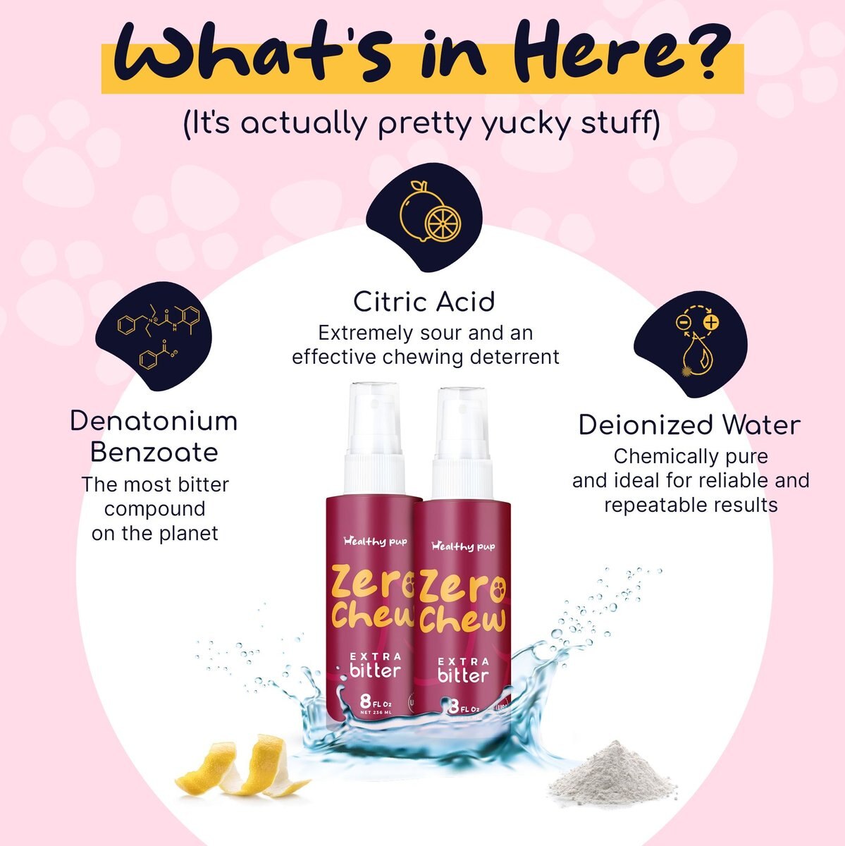 HEALTHY PUP Zero Chew Dog & Cat Deterrent Spray, 8-fl oz bottle, 2 ...