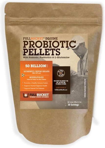 FULLBUCKET HEALTH Equine Probiotic Pellets Extra Strength Horse ...