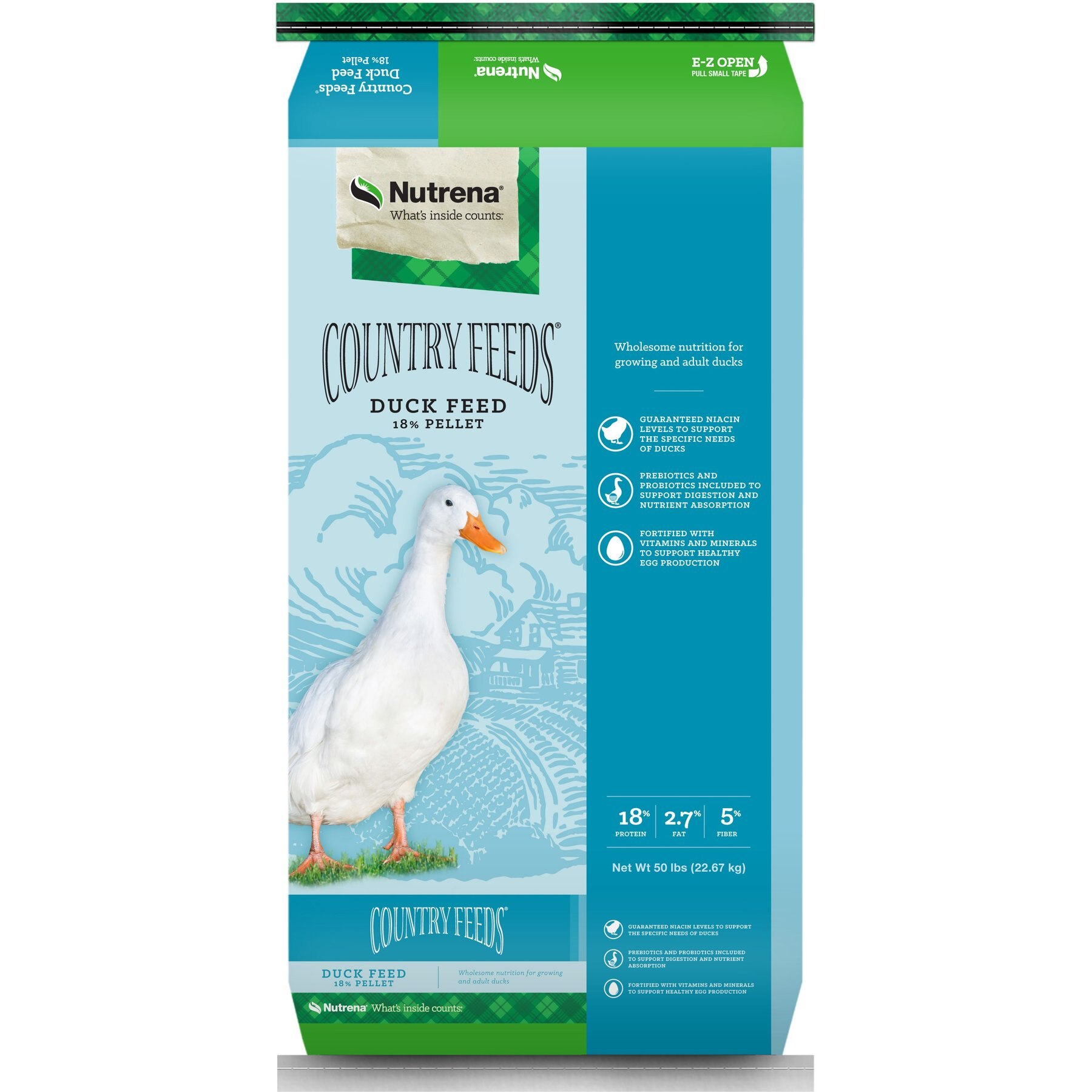 NUTRENA Country Feeds Duck Feed, 50-lb bag - Chewy.com