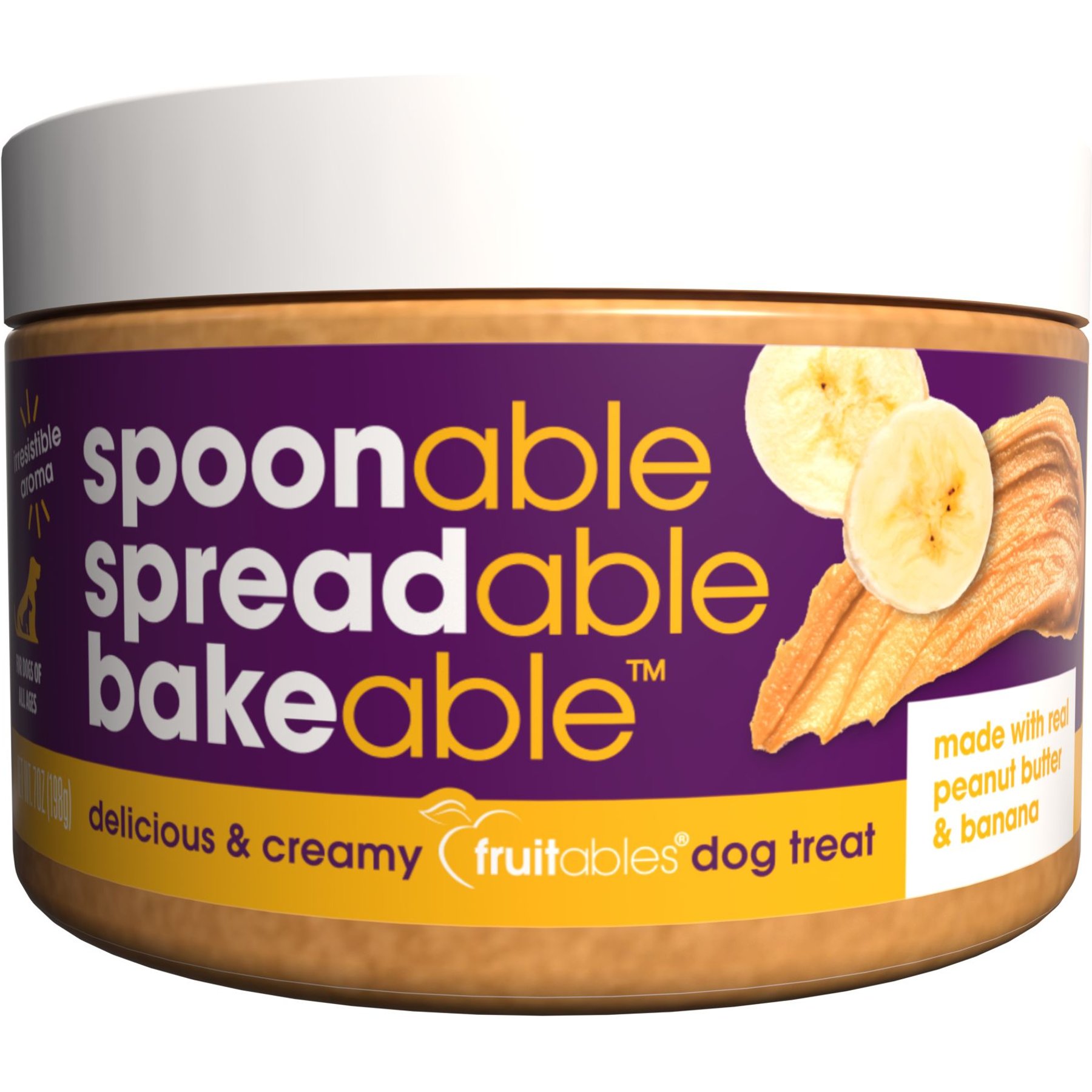 FRUITABLES Spoonable Spreadable Bakeable Peanut Butter & Banana ...