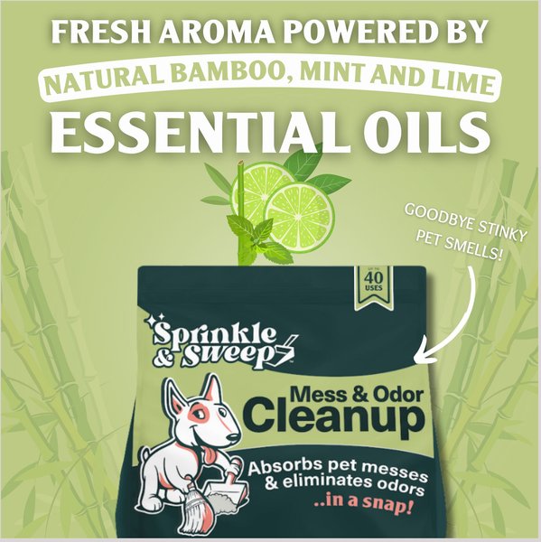 SPRINKLE & SWEEP Pet Mess & Odor Cleanup, 1.25-lb bag - Chewy.com