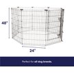 FRISCO Dog & Small Pet Wire Exercise Pen with Step-Through Door, Black ...