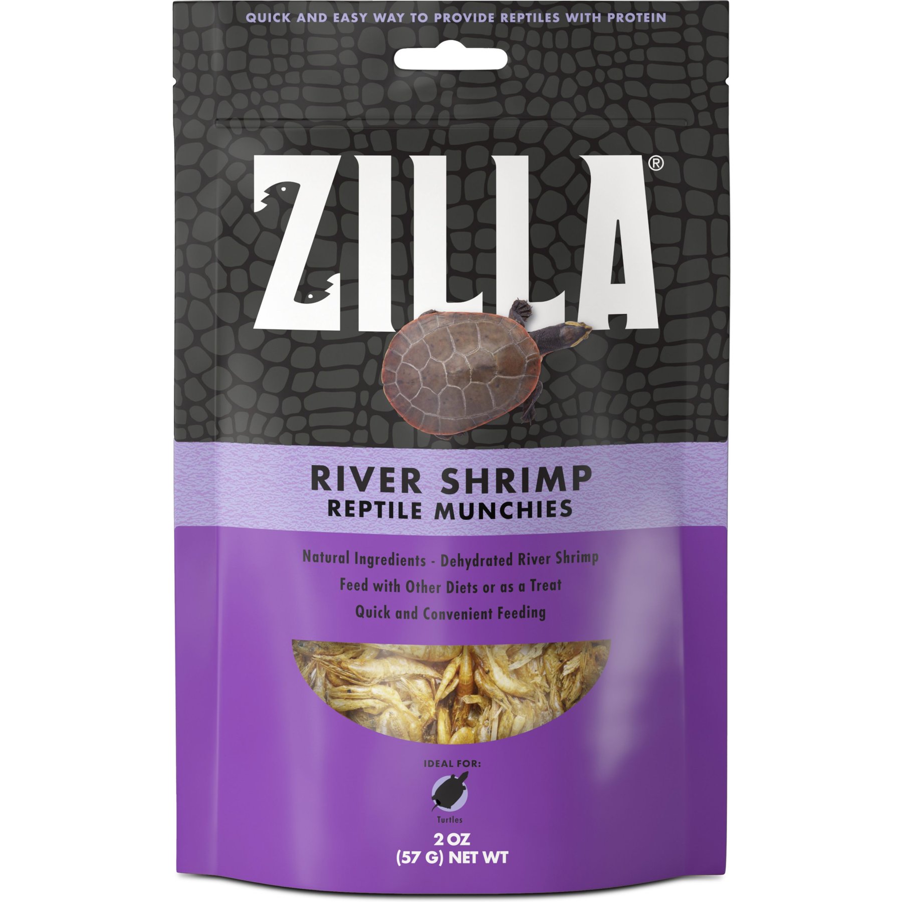 ZILLA Reptile Munchies River Shrimp Turtle Food, 2-oz bag - Chewy.com