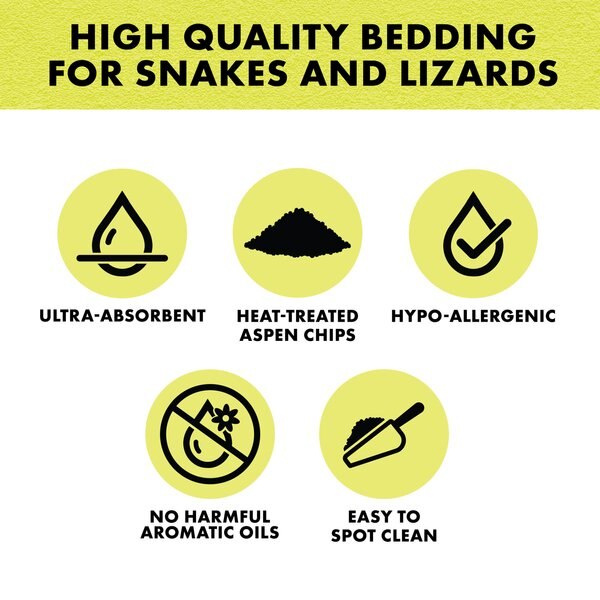 ZILLA Lizard Litter Aspen Chip Reptile Bedding, 24-qt bag - Chewy.com