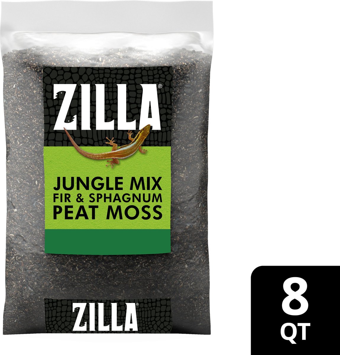 ZILLA Jungle Mix Fir & Sphagnum Peat Moss Organic Reptile Bedding, 8-qt ...