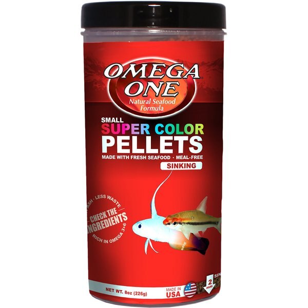 OMEGA ONE Super Color Floating Pellets Tropical Fish Food, 6.5-oz jar ...
