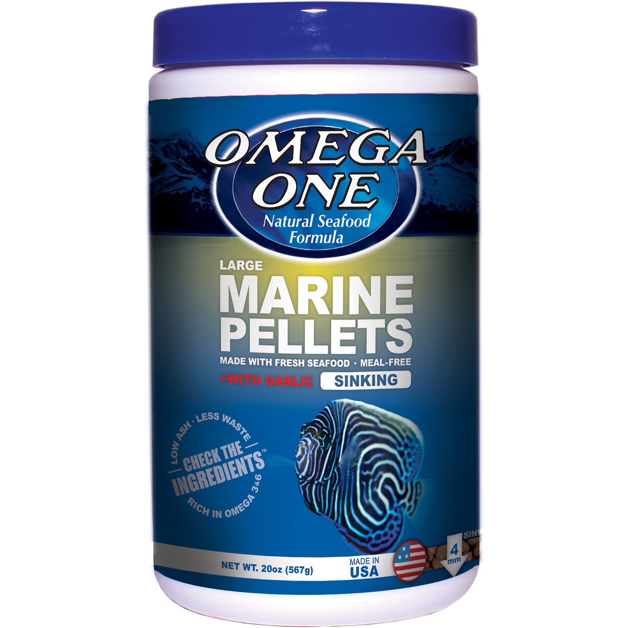 OMEGA ONE Large Marine Pellets with Garlic Fish Food Customer Questions ...