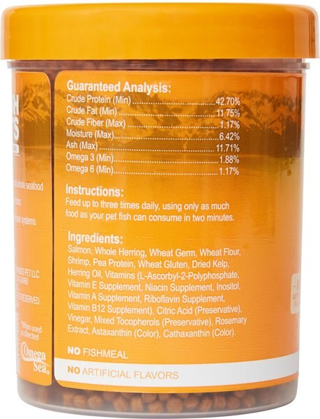 OMEGA ONE Medium Sinking Goldfish Pellets Fish Food, 4.2-oz jar - Chewy.com