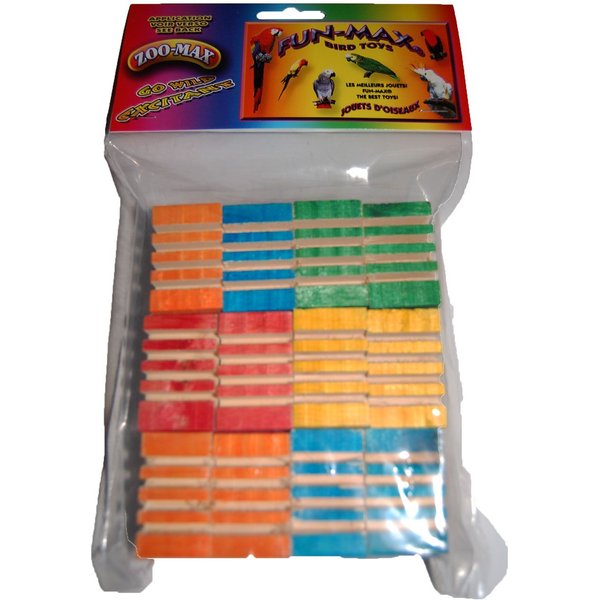ZOO-MAX 12 Groovy Blocks Bird Toy, Multicolor - Chewy.com