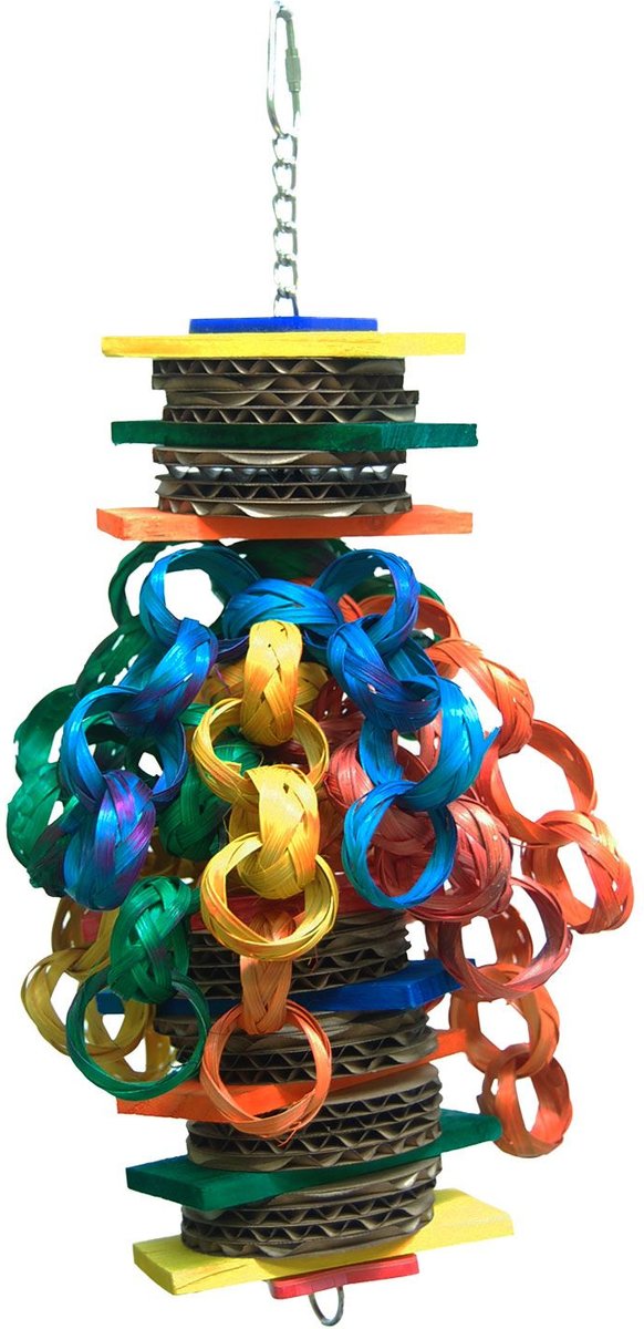 ZOO-MAX Hippy Style Bird Toy, Multicolor - Chewy.com