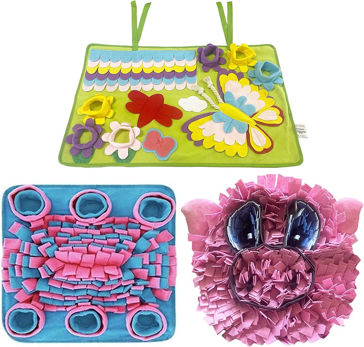 PIGGY POO AND CREW Snuffle Rooting Mats Farm Toy, 3 count - Chewy.com