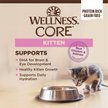 WELLNESS CORE Kitten Chicken & Salmon Natural Grain-Free Pate Wet Cat ...