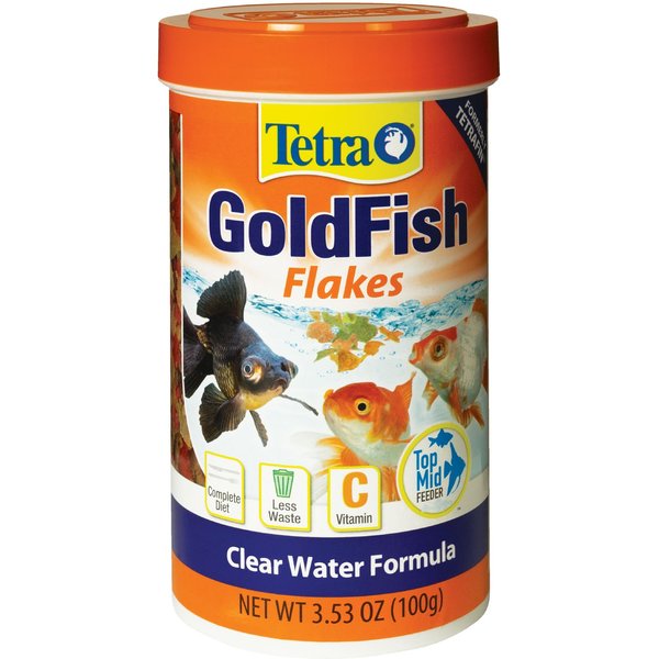 TETRA TetraFin Plus Goldfish Flakes Fish Food, 2.2-oz jar - Chewy.com