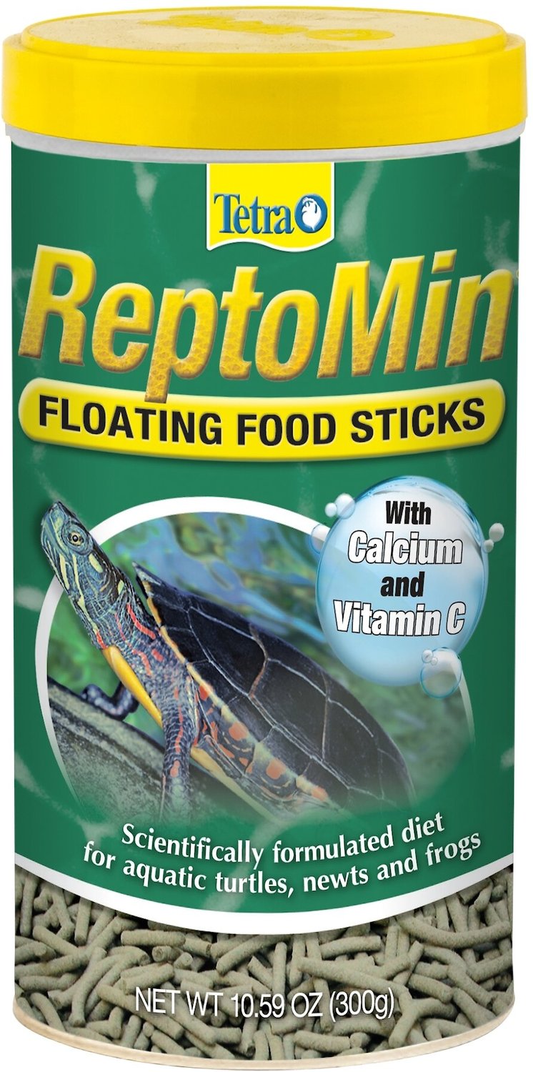 TETRA ReptoMin Floating Sticks Turtle & Amphibian Food, 10.59-oz jar ...