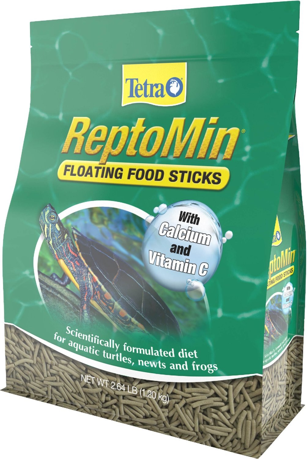 TETRA ReptoMin Floating Sticks Turtle & Amphibian Food, 2.64-lb bucket ...