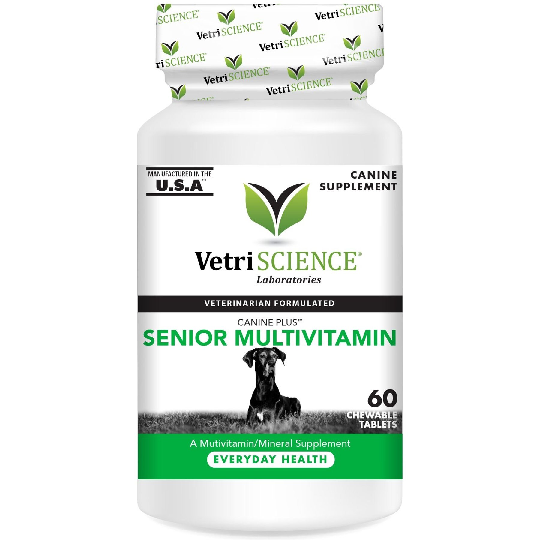 VETRISCIENCE Canine Plus Chewable Tablet Multivitamin for Senior Dogs ...