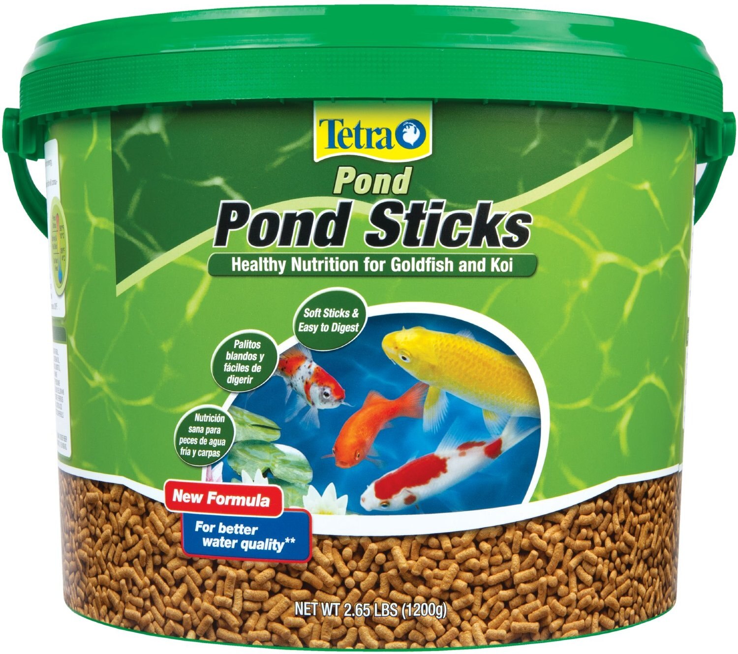 TETRA Pond Sticks Goldfish & Koi Fish Food, 2.65-lb bucket - Chewy.com