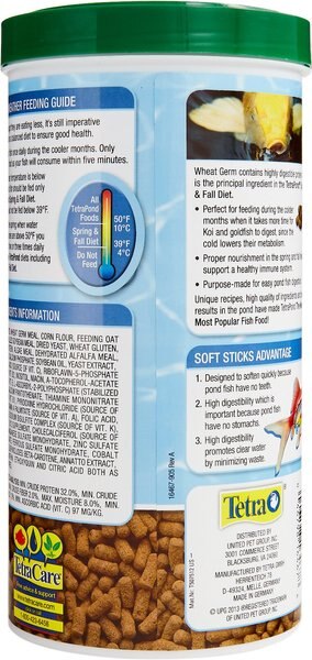 TETRA Pond Spring & Fall Diet Transitional Fish Food, 7.05-oz jar ...