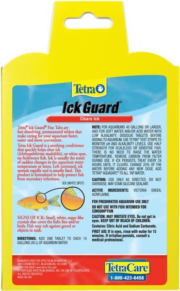 TETRA Ick Guard Fast Remedy Ick Treatment, 8 count - Chewy.com