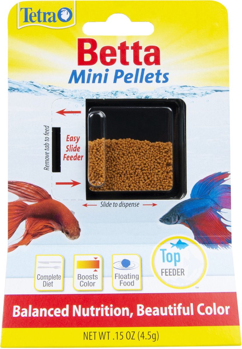 TETRA Betta Floating Mini Pellets Fish Food, 0.15-oz bag - Chewy.com
