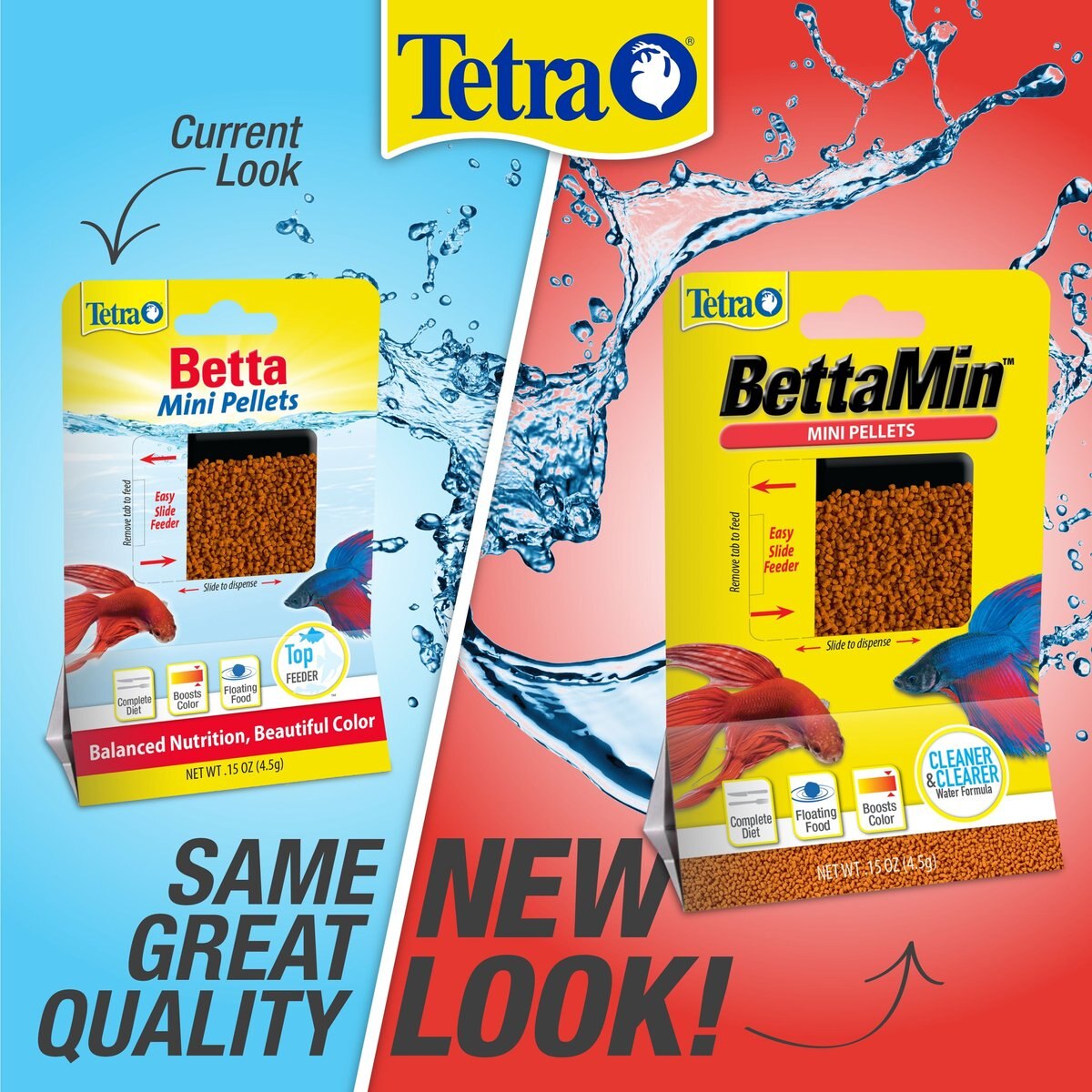 TETRA Betta Floating Mini Pellets Fish Food, 0.15-oz bag - Chewy.com