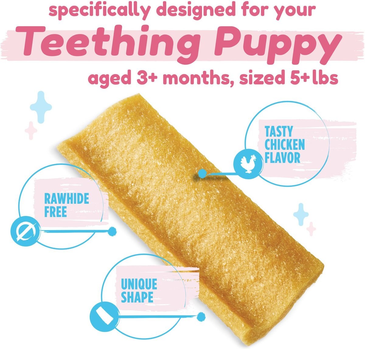 DENTALIFE Chicken Flavored Puppy Teething Dental Chews, 19 count ...