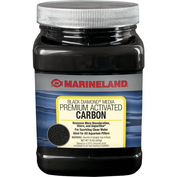 MARINELAND Black Diamond Activated Carbon Filter Media, 10-oz jar ...
