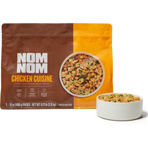 NOM NOM Freshly-Made Frozen Grain-Free Chicken Cuisine Starter Pack Dog ...