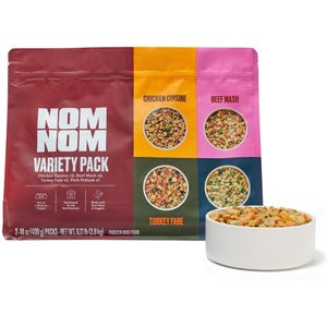 NOM NOM Freshly-Made Frozen Grain-Free Chicken Cuisine Starter Pack Dog ...