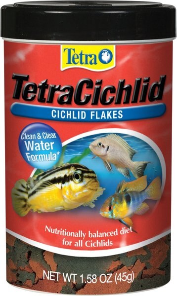 TETRA Cichlid Flakes Cichlid Fish Food, 1.58-oz jar - Chewy.com