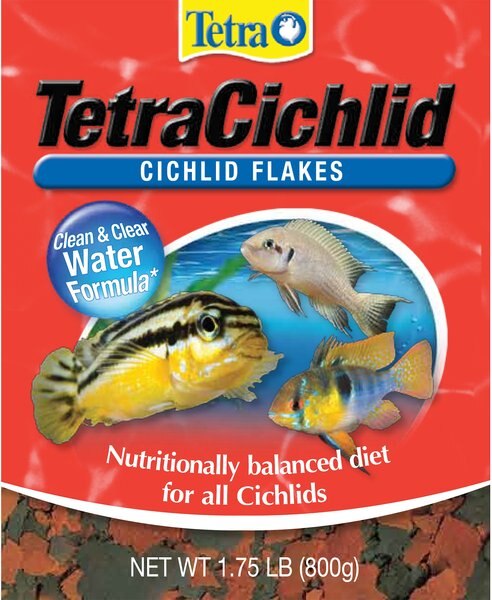 TETRA Cichlid Flakes Cichlid Fish Food, 1.75-lb bucket - Chewy.com