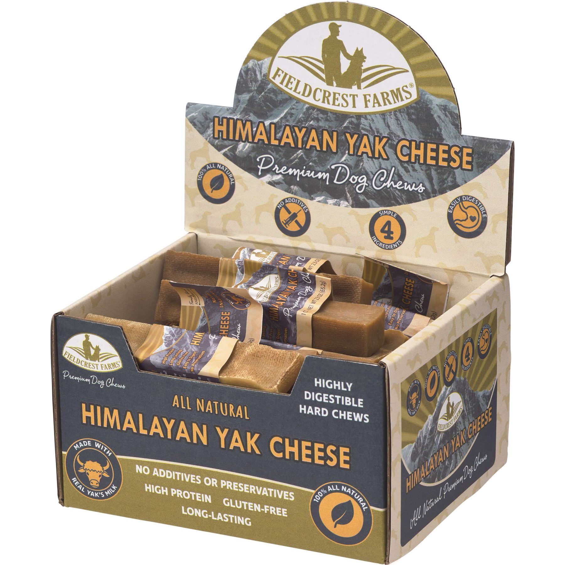 FIELDCREST FARMS Himalayan Yak Cheese X-Large Dog Chew, 1 count - Chewy.com