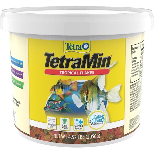 TETRAMin Tropical Flakes Fish Food, 4.52-lb bucket - Chewy.com