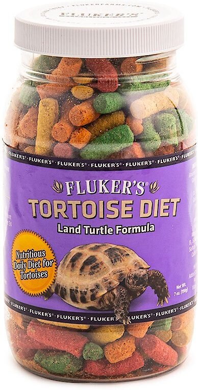 FLUKER'S Large Pellet Tortoise Diet Land Turtle Food, 7-oz jar - Chewy.com