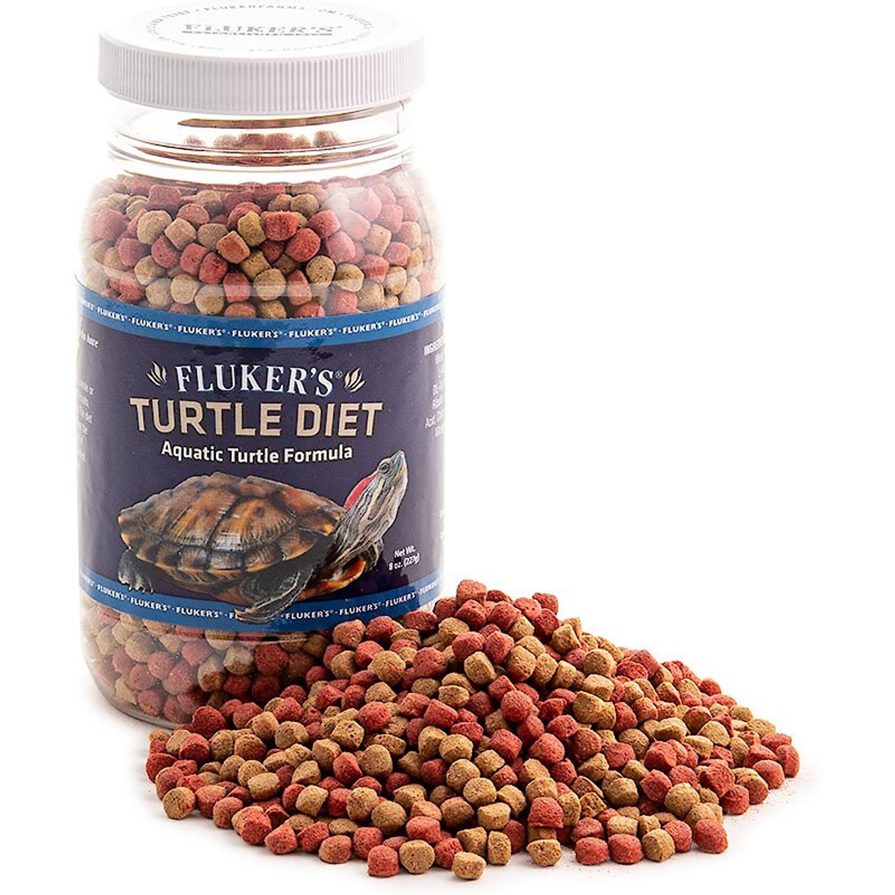 FLUKER'S Turtle Diet Aquatic Turtle Food, 8-oz jar - Chewy.com