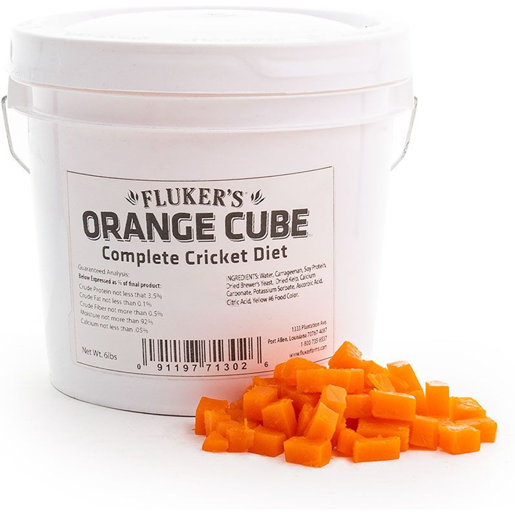 FLUKER'S Orange Cube Complete Cricket Diet Reptile Supplement, 6-lb ...